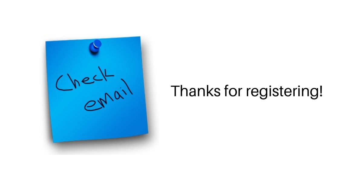 Thanks For Registering Confirmation Launch Pad thanks-for-registering-confirmation-launch-pad